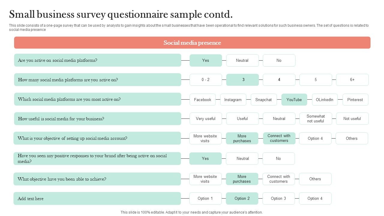 Small Business Survey Questionnaire Sample Survey SS