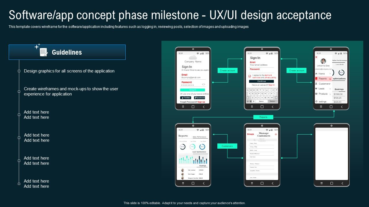 Software App Concept Phase Milestone Ux Ui Design Acceptance Graphics Pdf