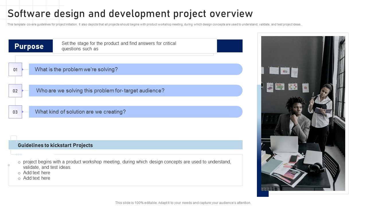 Software Development Playbook Software Design And Development Project Overview Microsoft Pdf