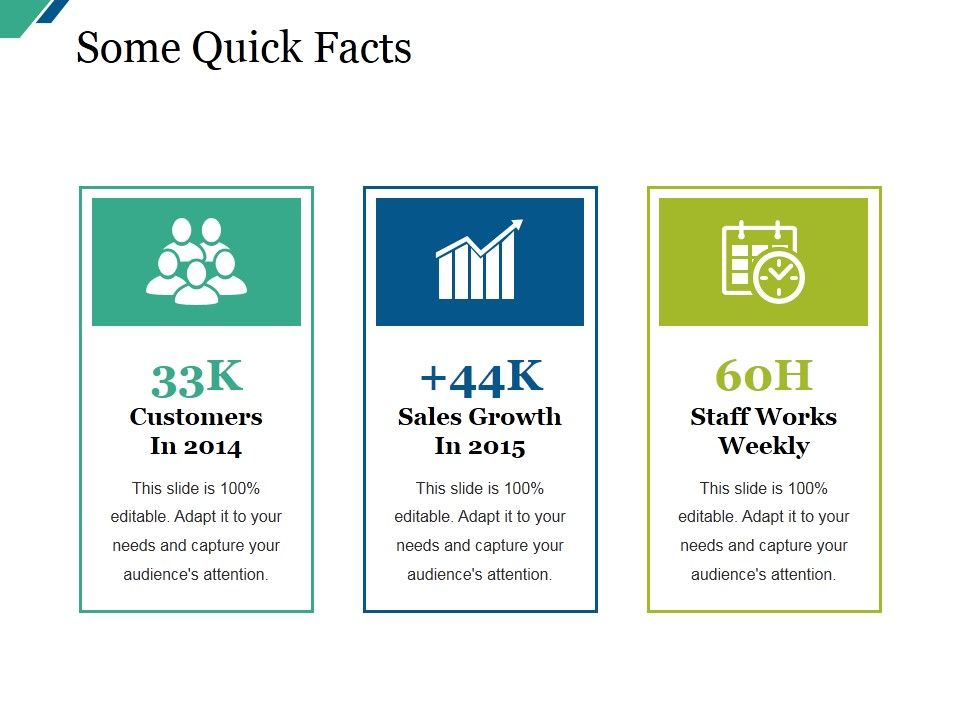 Some Quick Facts Ppt PowerPoint Presentation Summary Example Some Quick Facts Ppt PowerPoint Presentation Summary Example