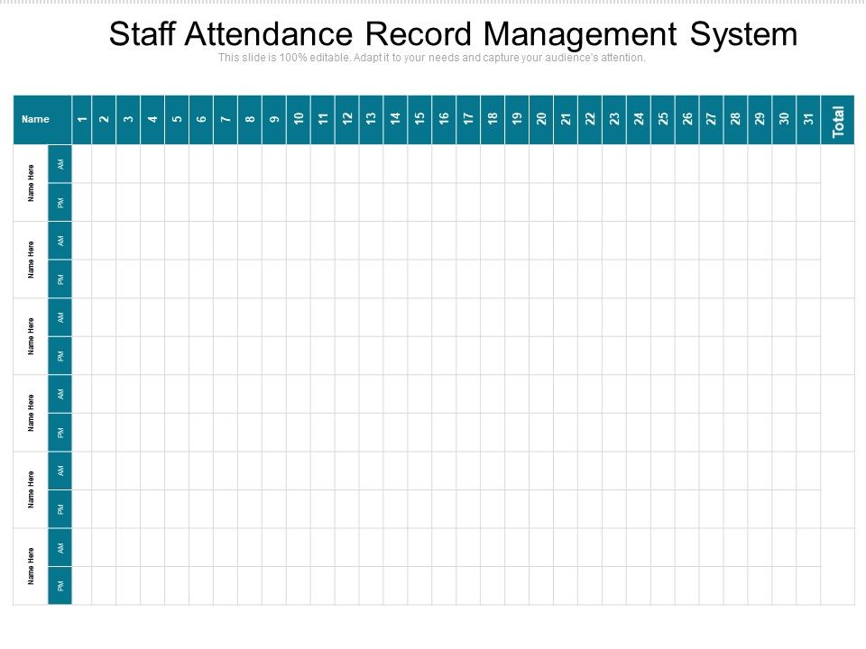 Staff Attendance Record Management System Ppt PowerPoint Presentation ... Staff Attendance Record Management System Ppt PowerPoint Presentation ...