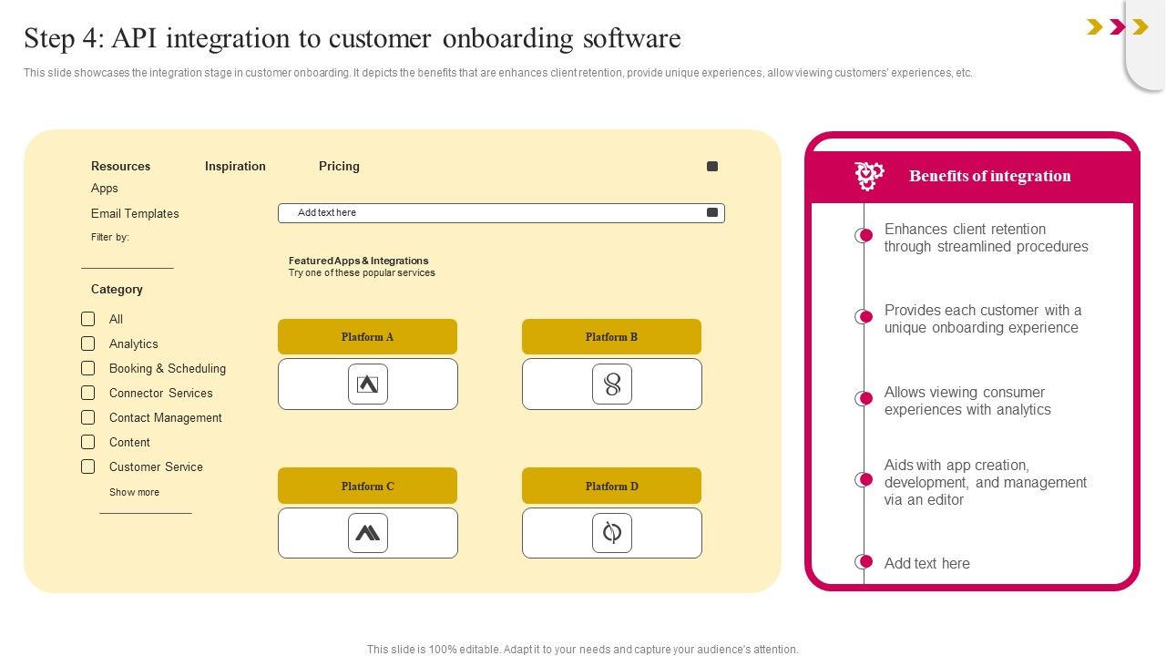 Step 4 Api Integration To Customer Onboarding Software Information Pdf
