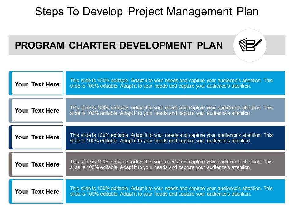 Steps To Develop Project Management Plan Ppt PowerPoint Presentation ...