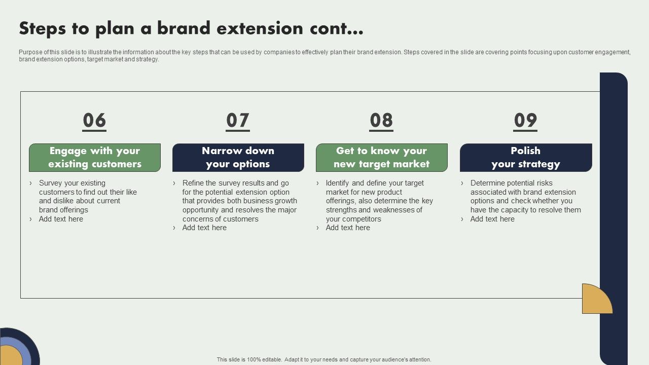 Steps To Plan A Brand Extension Brand Expansion Plan Structure PDF