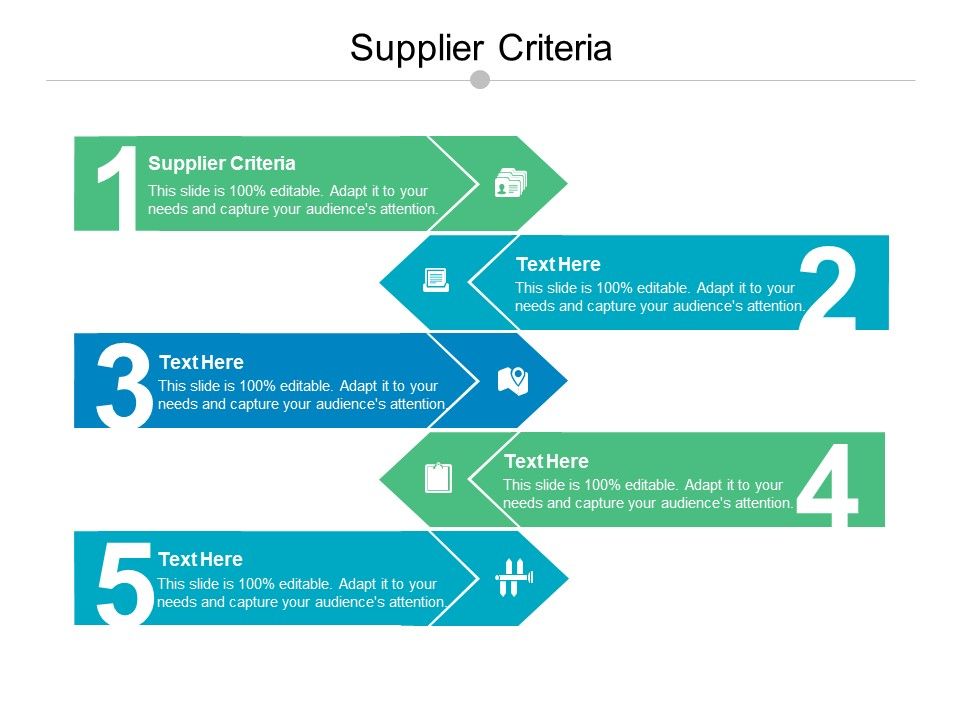 Supplier Criteria Ppt Powerpoint Presentation Layouts Show Cpb