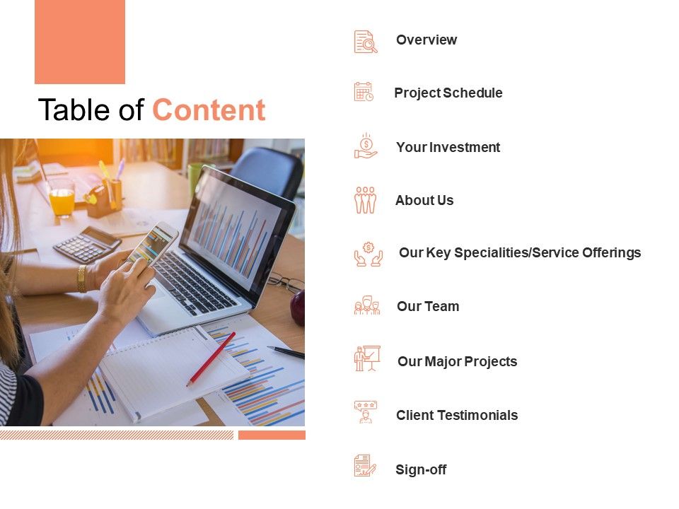 Table Of Content Ppt PowerPoint Presentation Gallery Slide Portrait