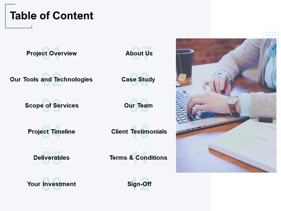 Table Of Content Ppt PowerPoint Presentation Professional Background Images