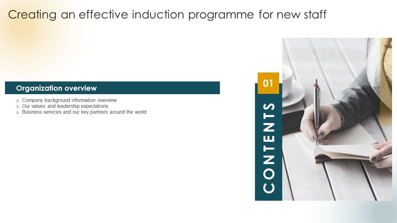 Table Of Contents Creating An Effective Induction Programme For New