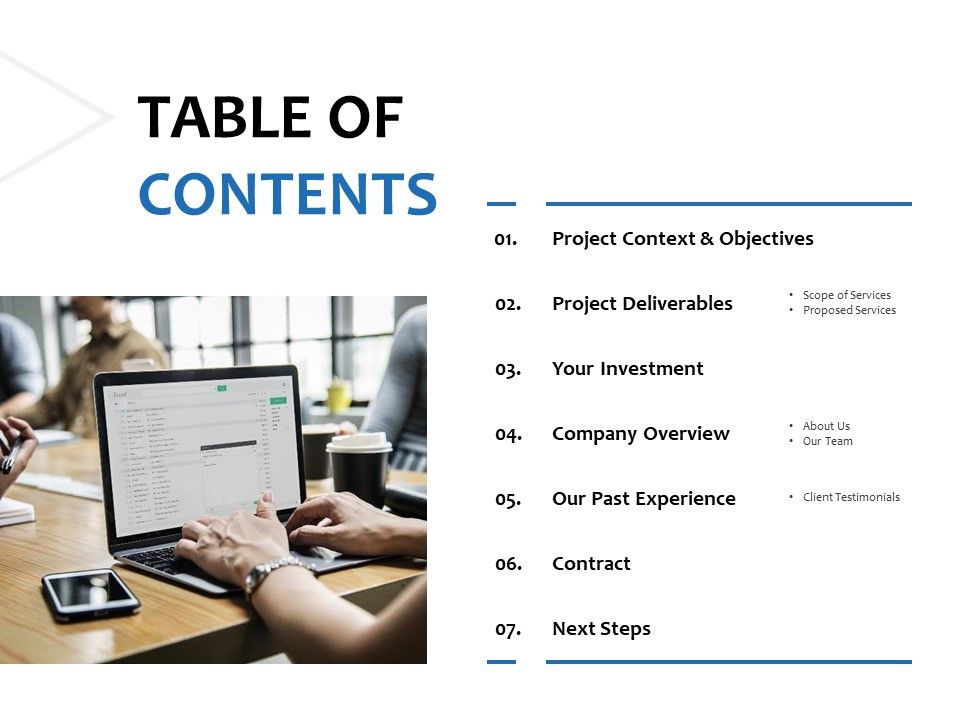Table Of Contents Ppt PowerPoint Presentation Inspiration Background