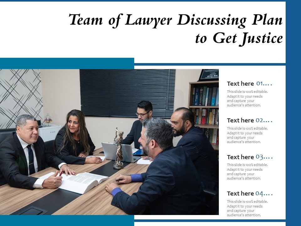Team Of Lawyer Discussing Plan To Get Justice Ppt PowerPoint ...