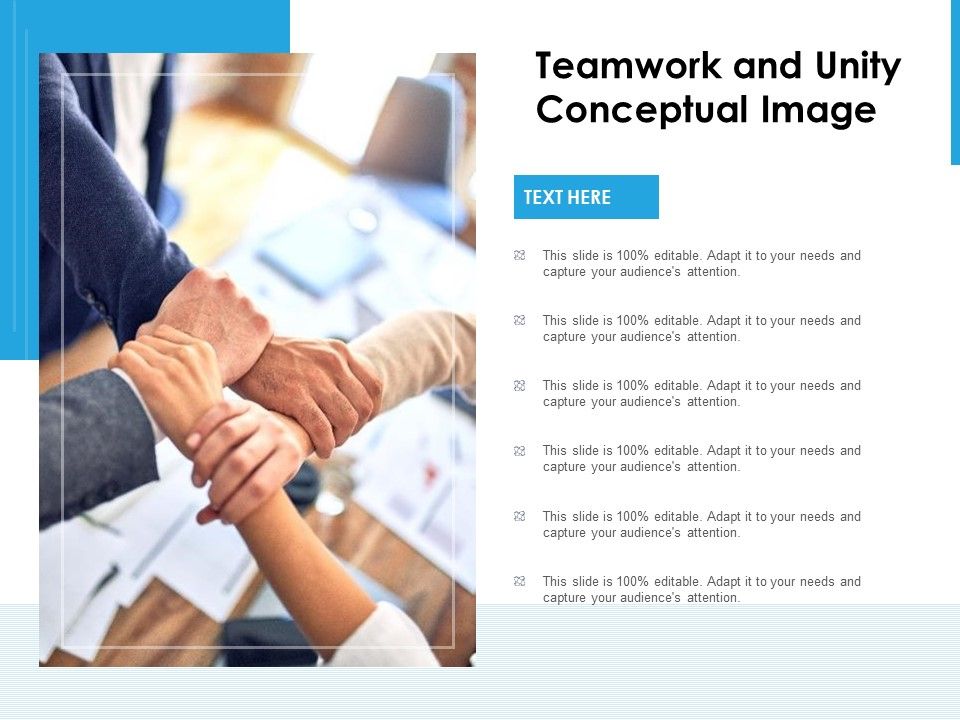 Teamwork And Unity Conceptual Image Ppt PowerPoint Presentation Professional Introduction PDF