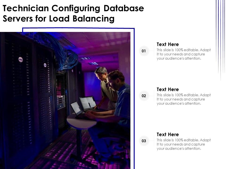 Technician Configuring Database Servers For Load Balancing Ppt PowerPoint Presentation Slides ...