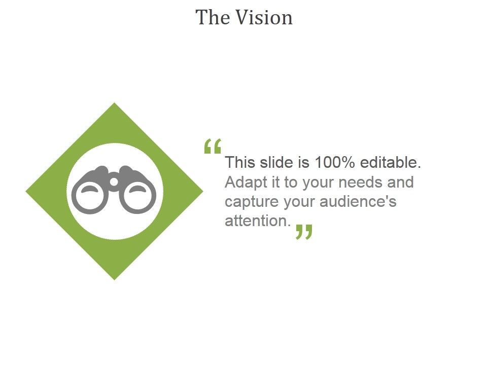 The Vision Ppt PowerPoint Presentation Guidelines The Vision Ppt PowerPoint Presentation Guidelines