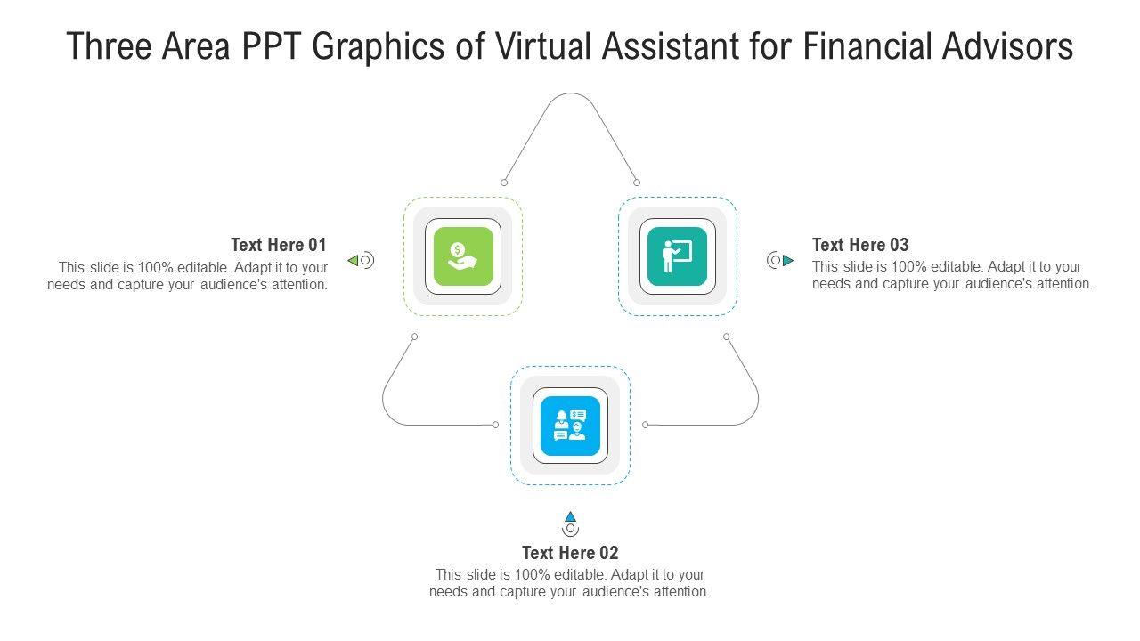 Three Area Ppt Graphics Of Virtual Assistant For Financial Advisors Ppt Pow