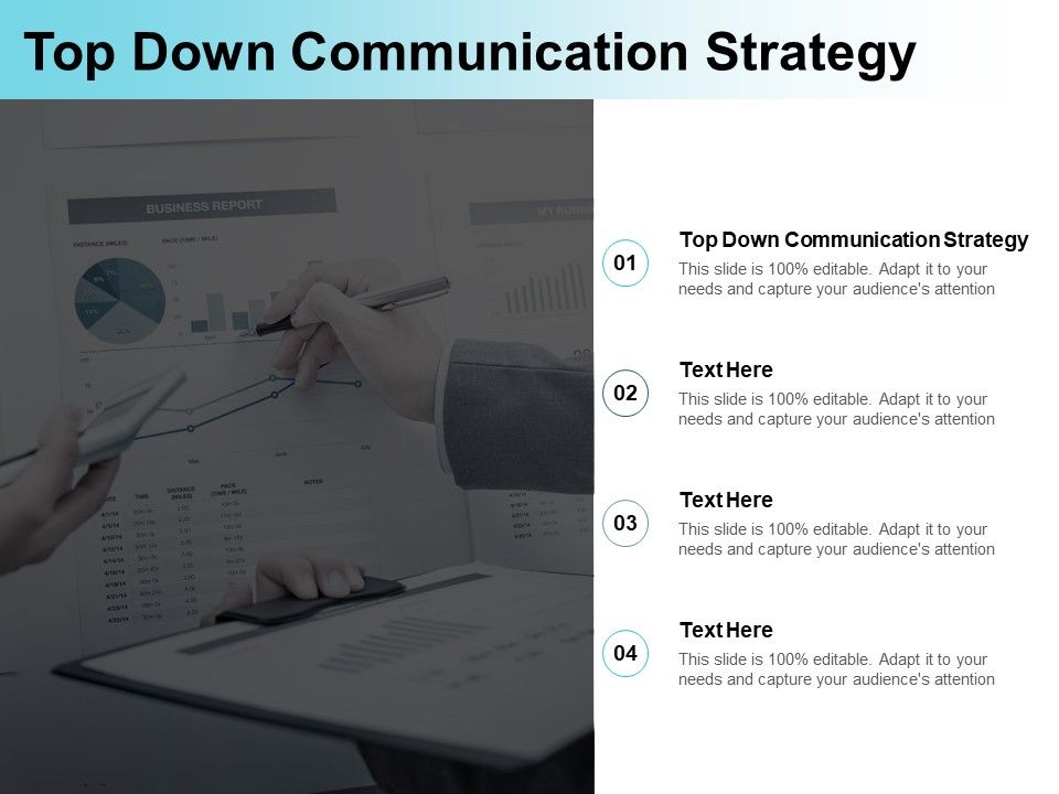 Top Down Communication Strategy Ppt Powerpoint Presentation Show