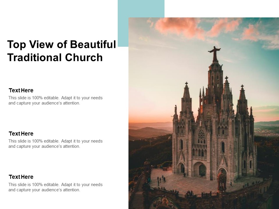 Top View Of Beautiful Traditional Church Ppt PowerPoint Presentation Model