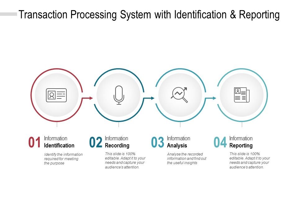 Transaction Processing System With Identification And Reporting Ppt