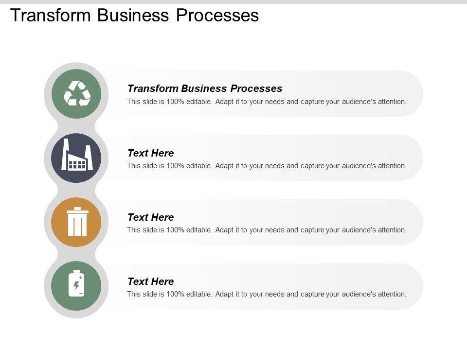 Transform Business Processes Ppt PowerPoint Presentation Model Aids Cpb