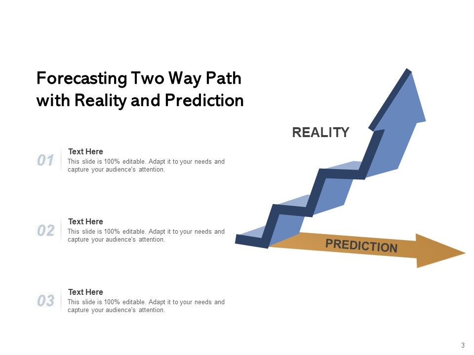 Two Paths Diverge Prediction Reality Ppt PowerPoint Presentation Complete D