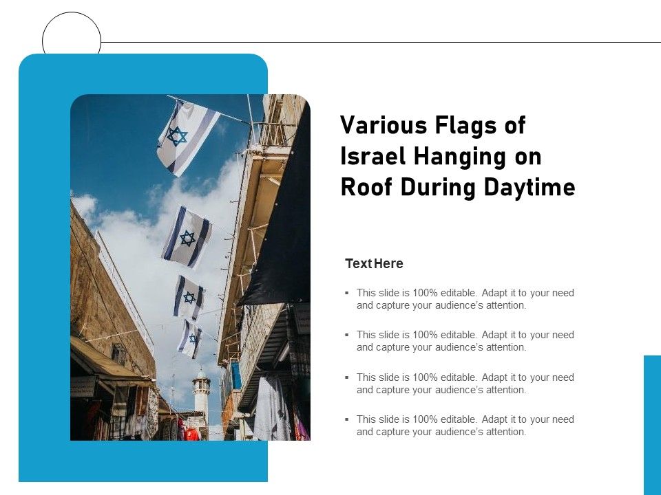 Various Flags Of Israel Hanging On Roof During Daytime Ppt PowerPoint ...