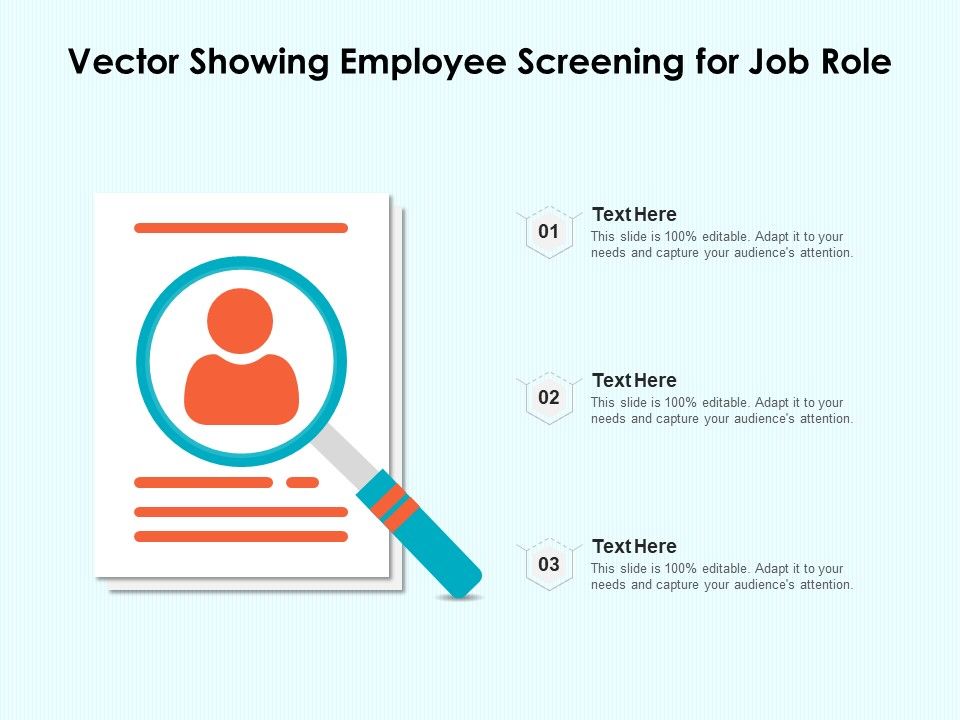 Vector Showing Employee Screening For Job Role Ppt PowerPoint ...