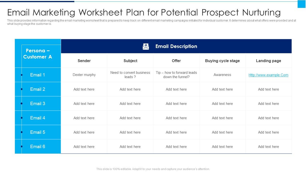 Ways To Enhance Organizations Profitability Email Marketing Worksheet Plan