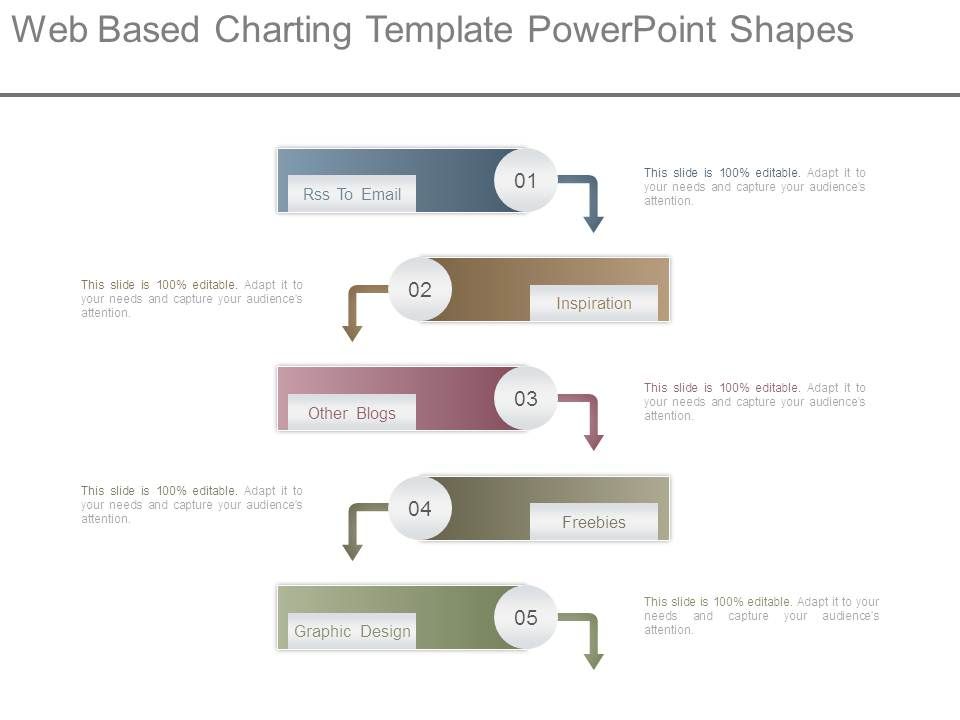 Web Based Charting Template Powerpoint Shapes