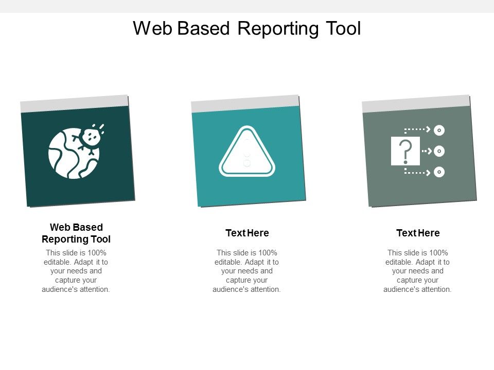 Web Based Reporting Tool Ppt Powerpoint Presentation Show Microsoft Cpb