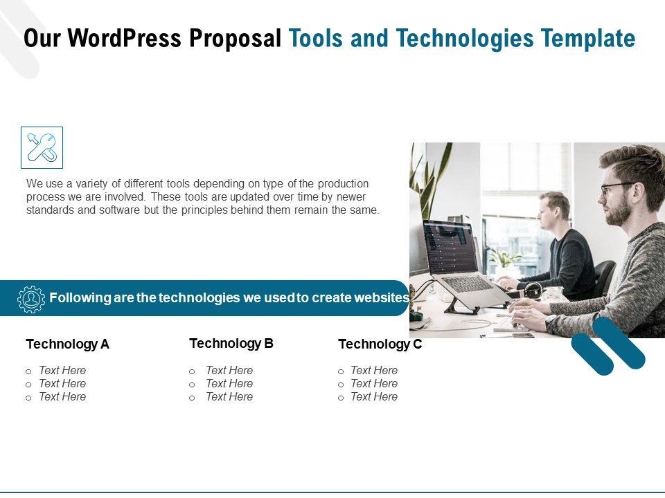 Web Based User Interface Our Wordpress Proposal Tools And Technologies Ppt Summary Example ...