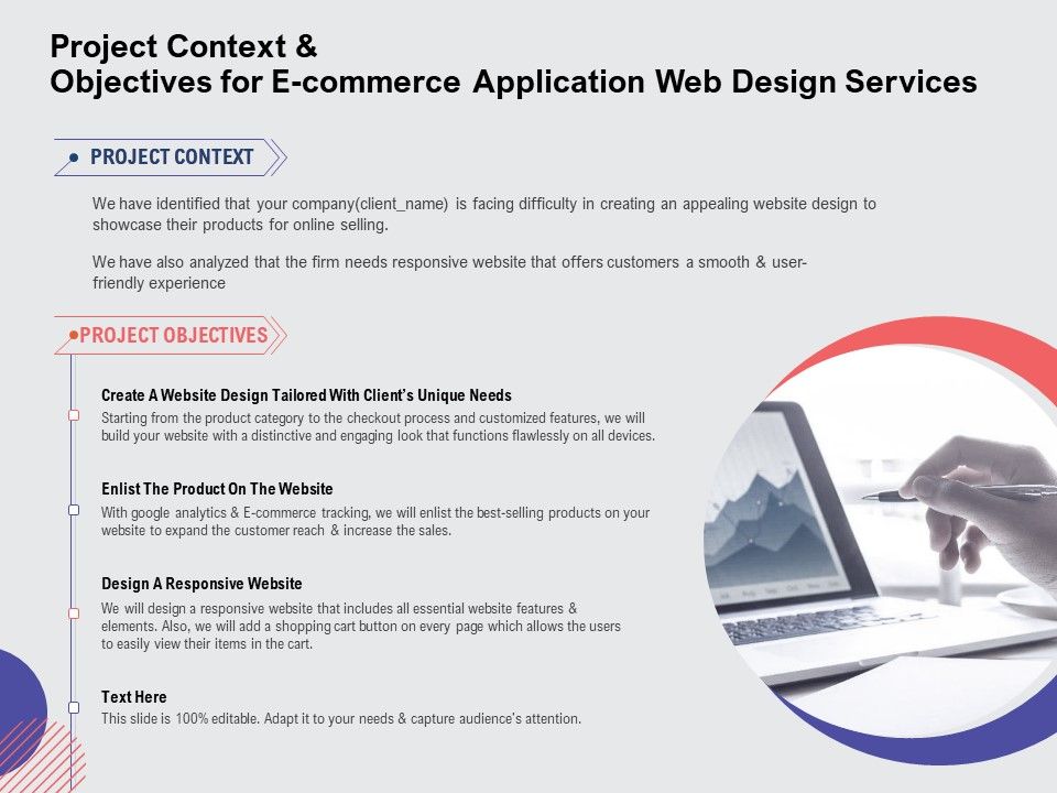 Web Design Services Ecommerce Business Project Context And Objectives For E Commerce Application