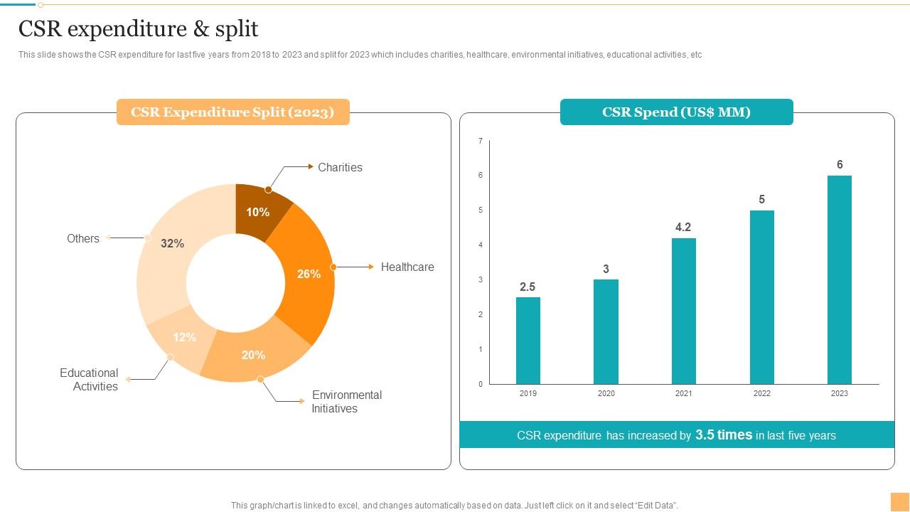 Website Design And Branding Studio Company Profile CSR Expenditure And Spli