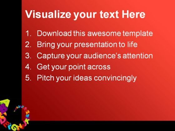 A To Z Alphabets Education PowerPoint Templates And PowerPoint ...