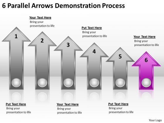 Advantage Of Parallel Processing 6 Arrows Demonstration Ppt PowerPoint Slides