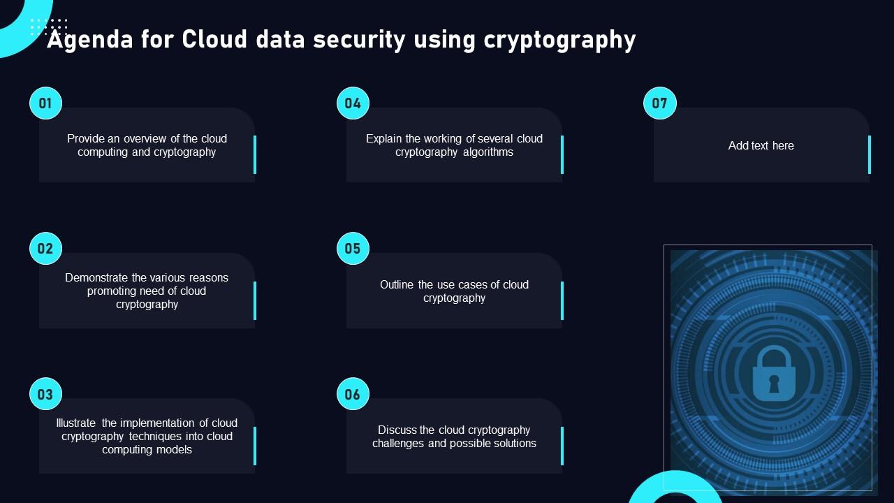 Agenda For Cloud Data Security Using Cryptography Structure Pdf 