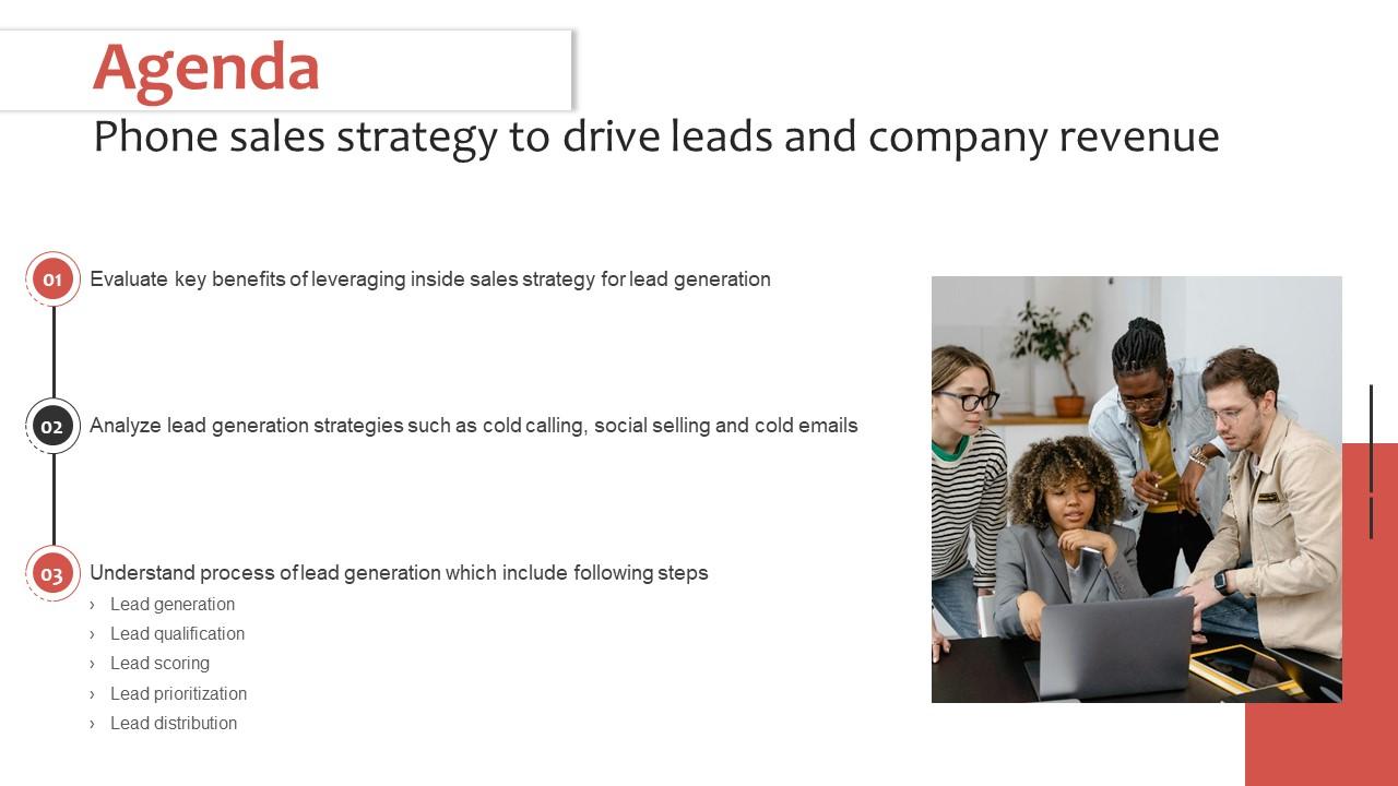 Agenda Phone Sales Strategy To Drive Leads And Company Revenue Strategy ...