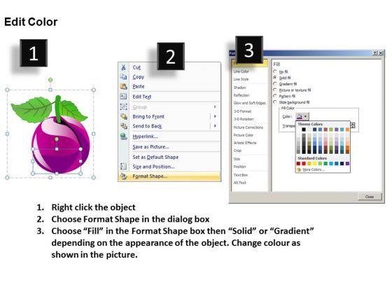 Apples And Peaches PowerPoint Templates