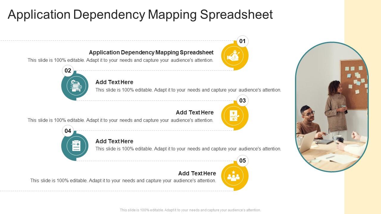 Application Dependency Mapping Spreadsheet In Powerpoint And Google Slides Cpb