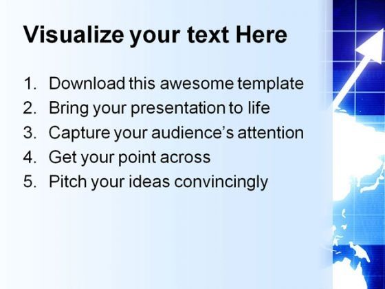 Arrow Graph Going Up Global PowerPoint Themes And PowerPoint Slides 0511