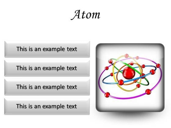 Atom Science PowerPoint Presentation Slides S