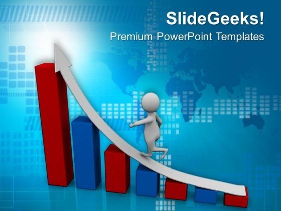 Bar Graph For Market Growth PowerPoint Templates Ppt Backgrounds For ...