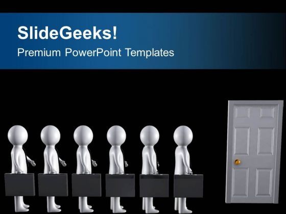 Be In The Queue For Success PowerPoint Templates Ppt Backgrounds For ...