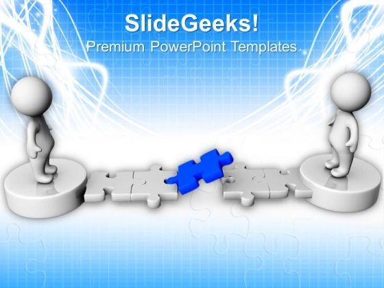 Blue Solution Puzzle Business PowerPoint Templates And PowerPoint Themes 09