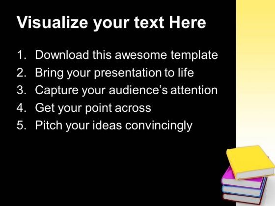 Book Education PowerPoint Templates And PowerPoint Themes 1012
