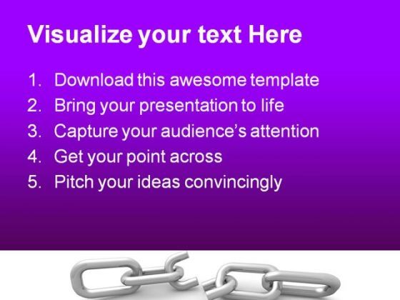 Broken Link Internet Powerpoint Templates And Powerpoint Backgrounds