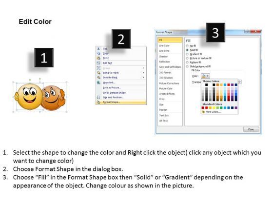 Business Charts Powerpoint Templates Animated Smiley Faces With