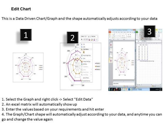 Business Data Analysis Chart Comparing Multiple Entities PowerPoint ...