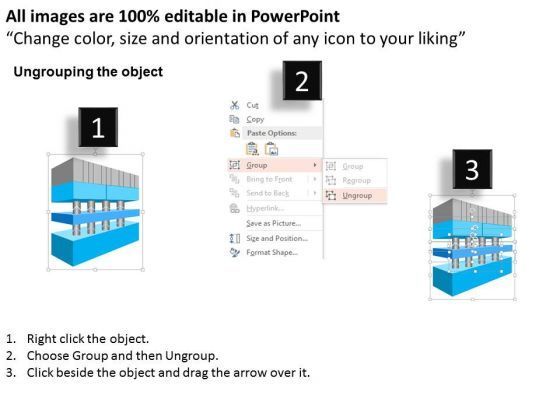 Business Diagram 4 Layers Of Hardware Virtualization Application Os Hypervisor And Cpu Ppt Slide