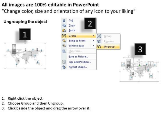 Business Diagram Active Geo Replication One To Many Geographically ...