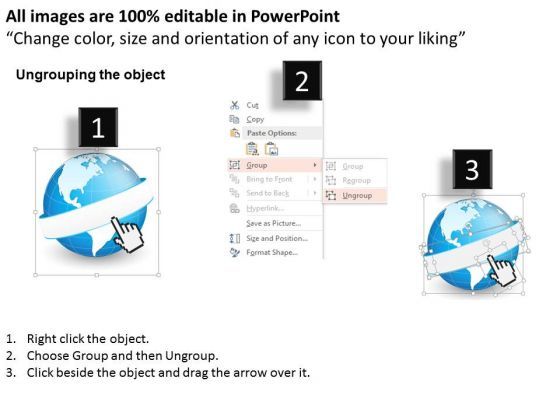 Business Diagram Big Data Concept With Globe And Finger Clicking On ...