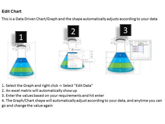 Business Diagram Flask With Data Driven Chart PowerPoint Slide